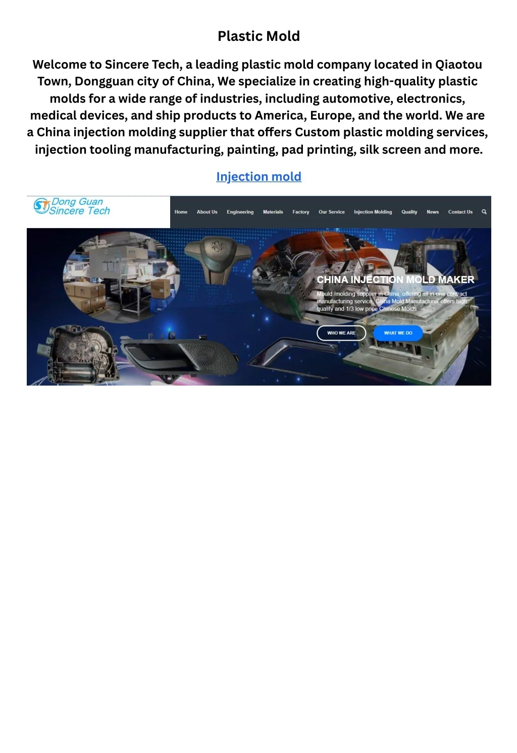 PPT - Plastic Mold PowerPoint Presentation, free download - ID:12296231