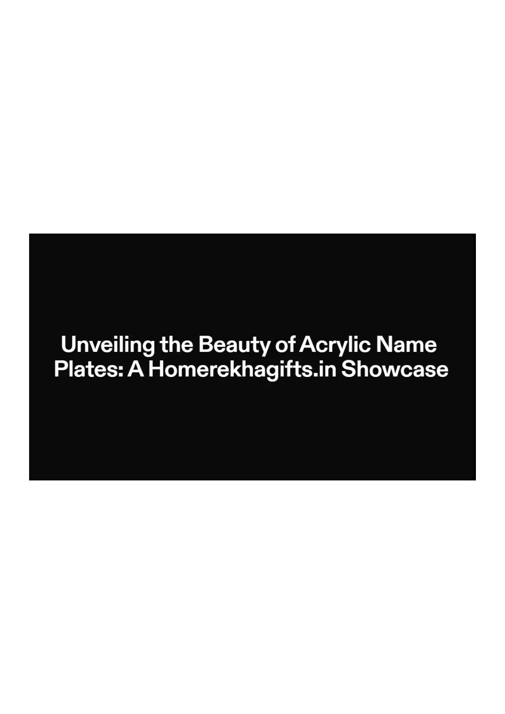 PPT - Acrylic Name Plates PowerPoint Presentation, free download - ID ...