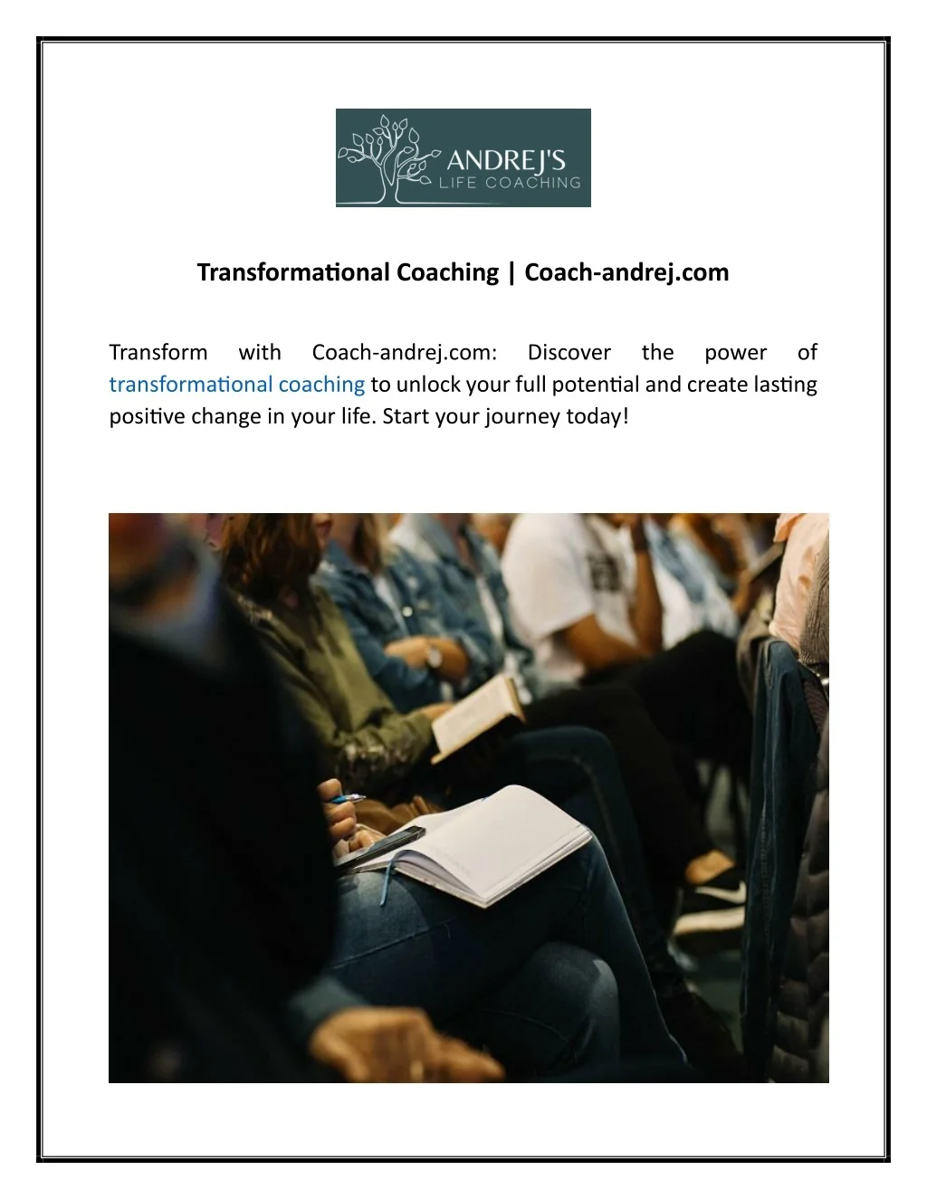 PPT - Transformational Coaching Coach-andrej PowerPoint Presentation ...