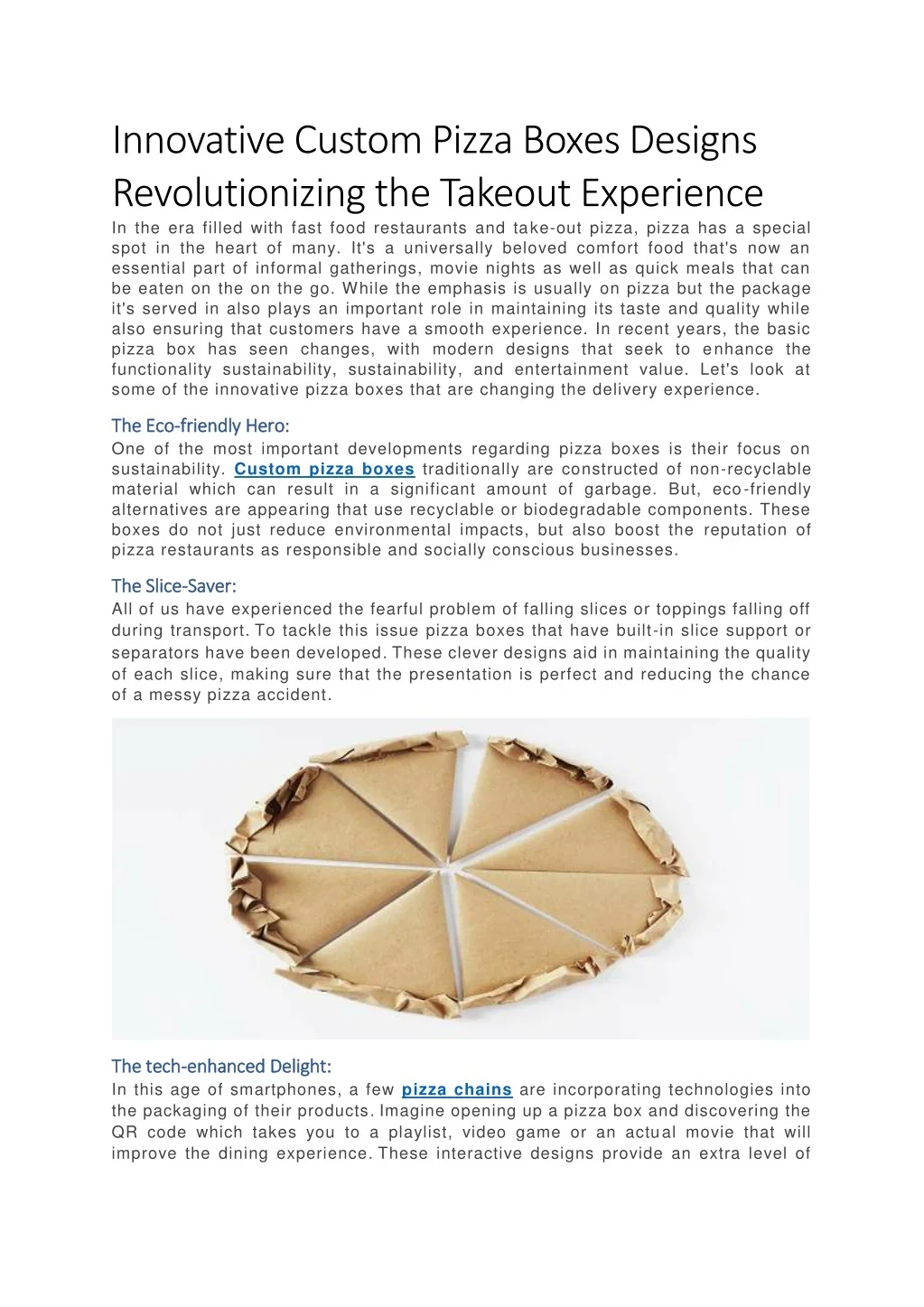 PPT - Innovative Custom Pizza Boxes Designs Revolutionizing the Takeout ...