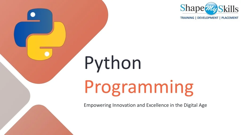 PPT - Python Programming - Empowering Innovation and Excellence in the Digital Age PowerPoint ...