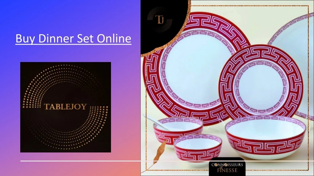 PPT - Buy Dinner Set Online PowerPoint Presentation, free download - ID ...