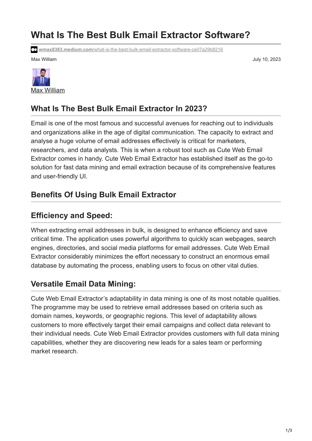 PPT - What Is The Best Bulk Email Extractor Software PowerPoint ...
