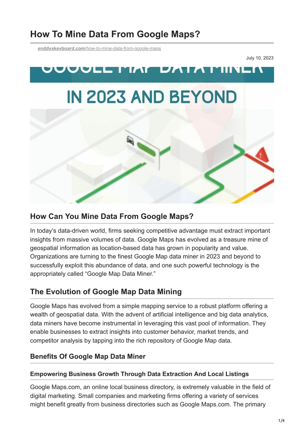 PPT - How To Mine Data From Google Maps PowerPoint Presentation, free ...