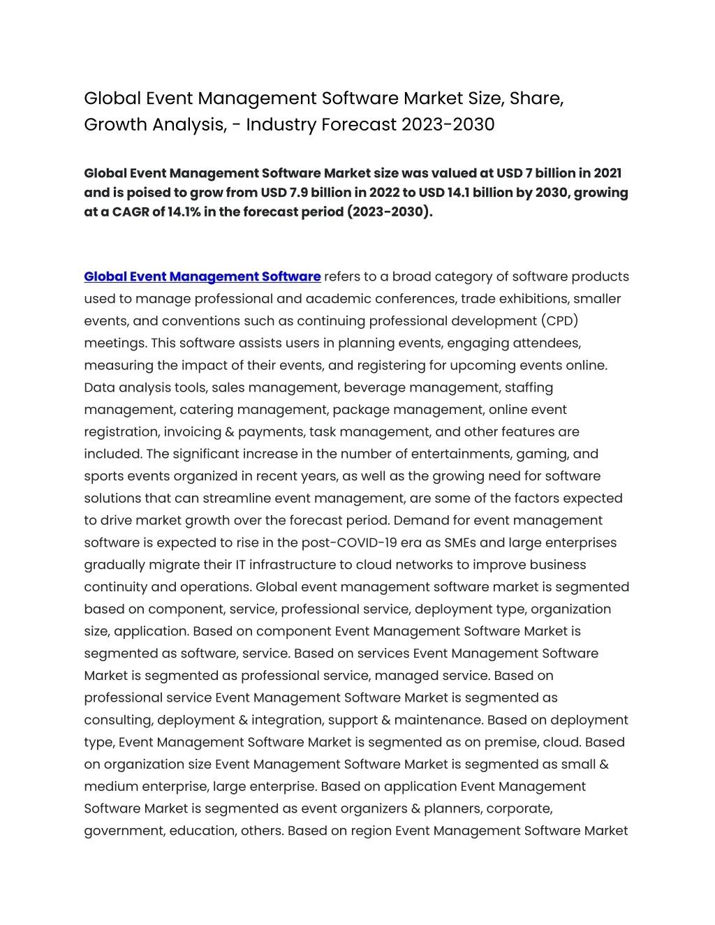 PPT - Global Event Management Software Market (1) PowerPoint ...
