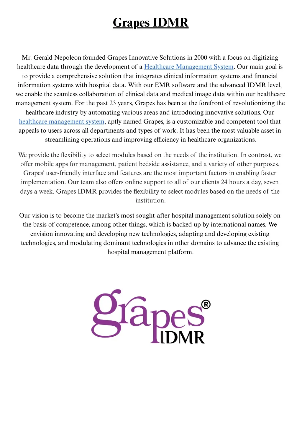 PPT - Grapes IDMR PowerPoint Presentation, free download - ID:12307448