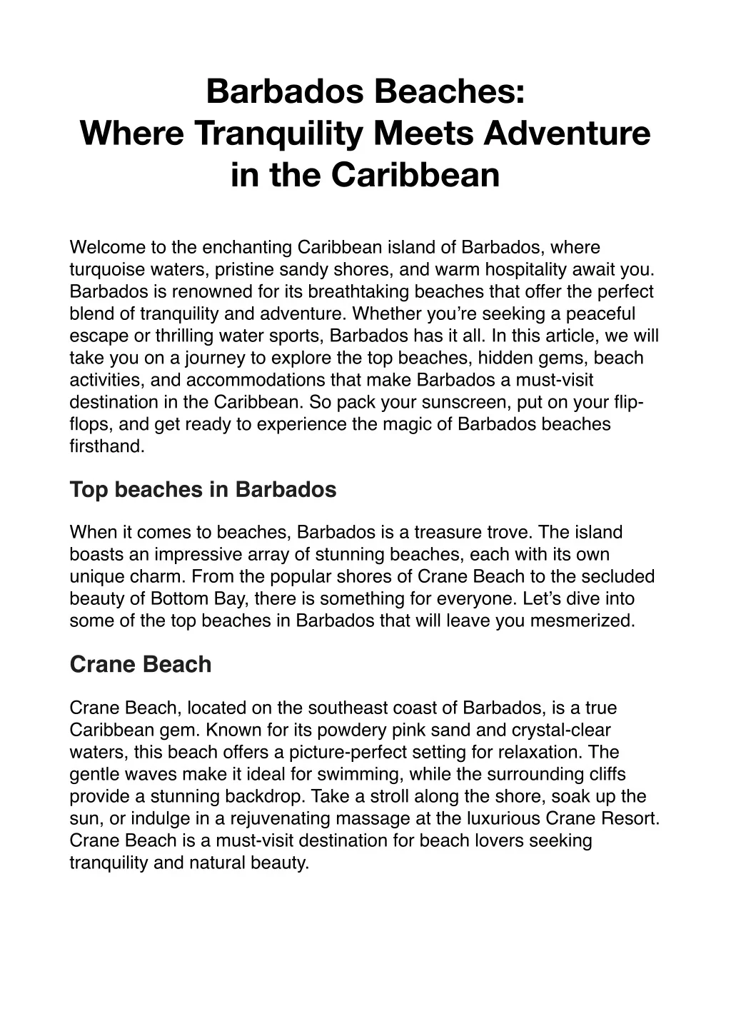 PPT - Barbados Beaches PowerPoint Presentation, free download - ID:12309194
