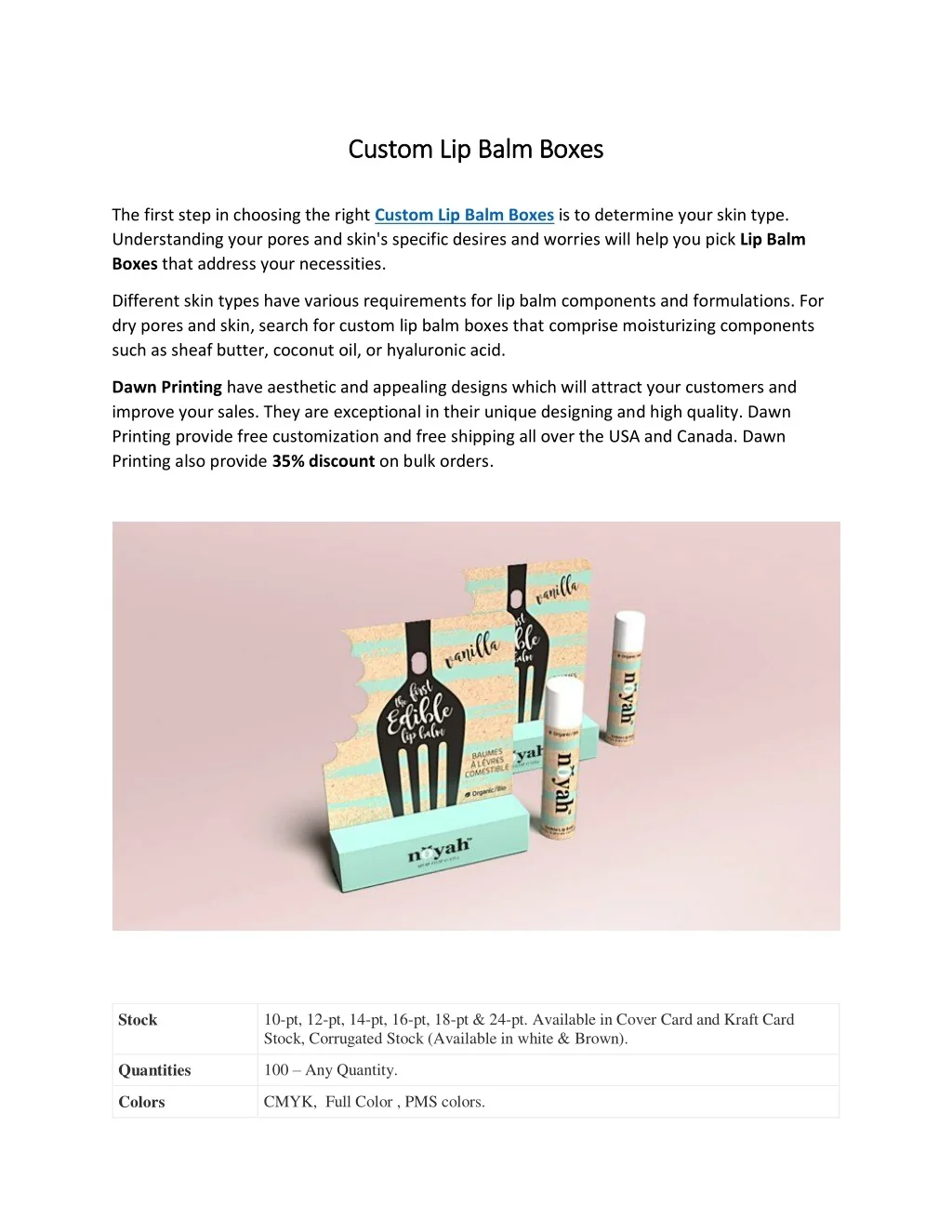 PPT - Custom Lip Balm Boxes PowerPoint Presentation, free download - ID ...