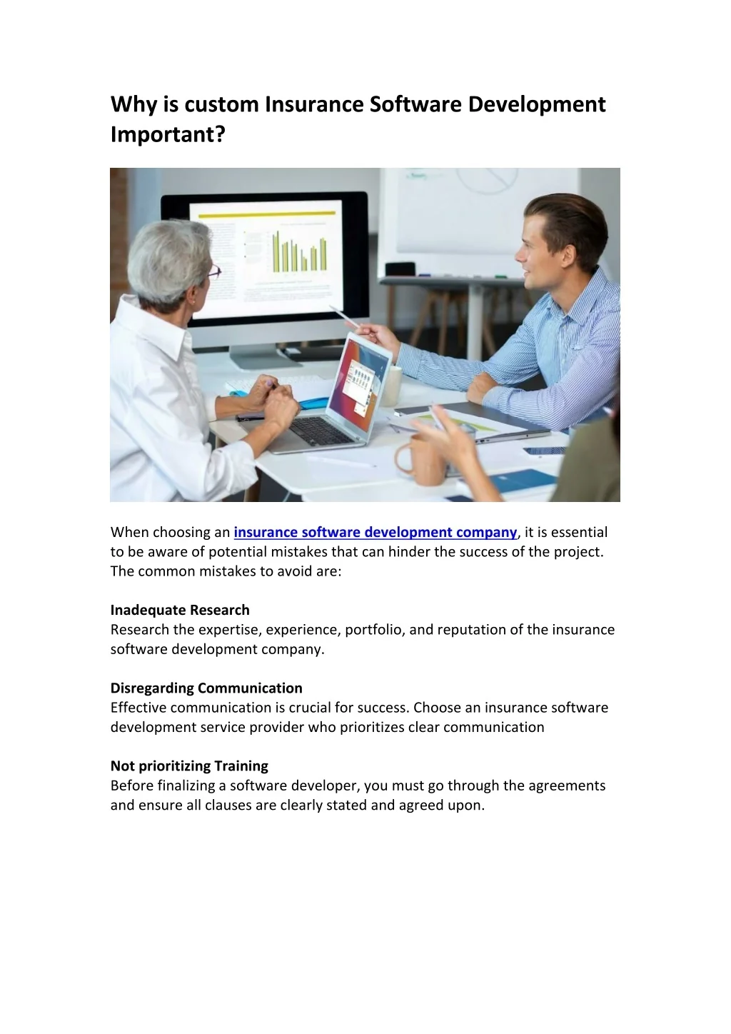 PPT - Why is custom Insurance Software Development Important PowerPoint ...