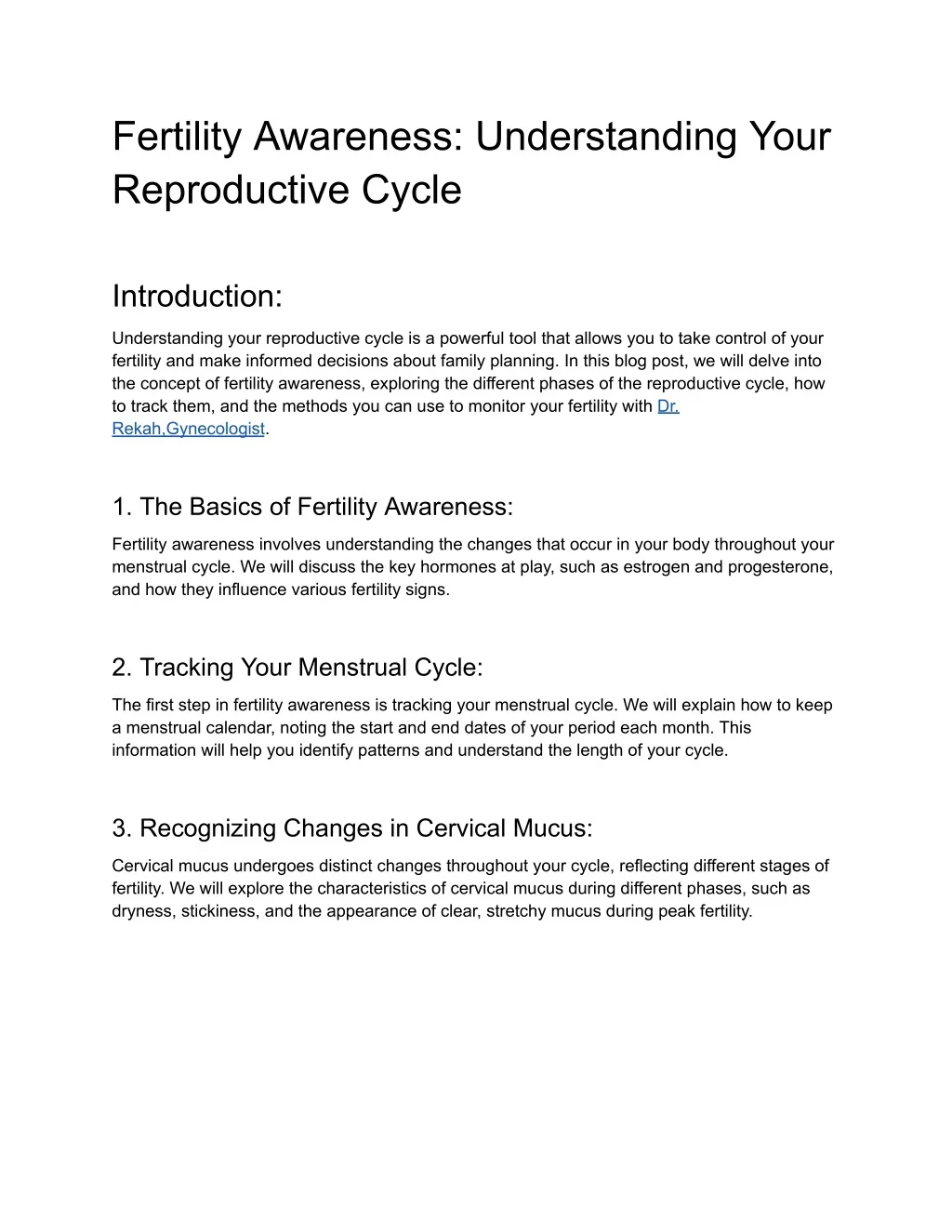 PPT - Fertility Awareness_ Understanding Your Reproductive Cycle ...