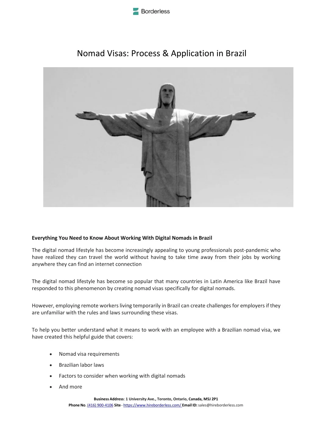 PPT - Nomad Visas Process and Application in Brazil PowerPoint Presentation - ID:12313876