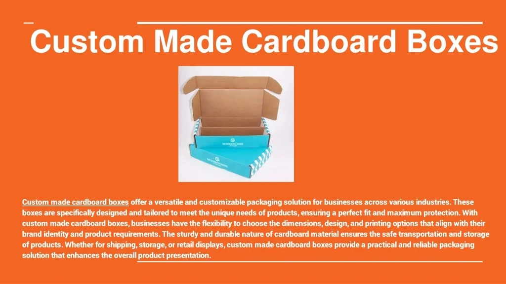 PPT - Custom Made Cardboard Boxes PowerPoint Presentation, free ...