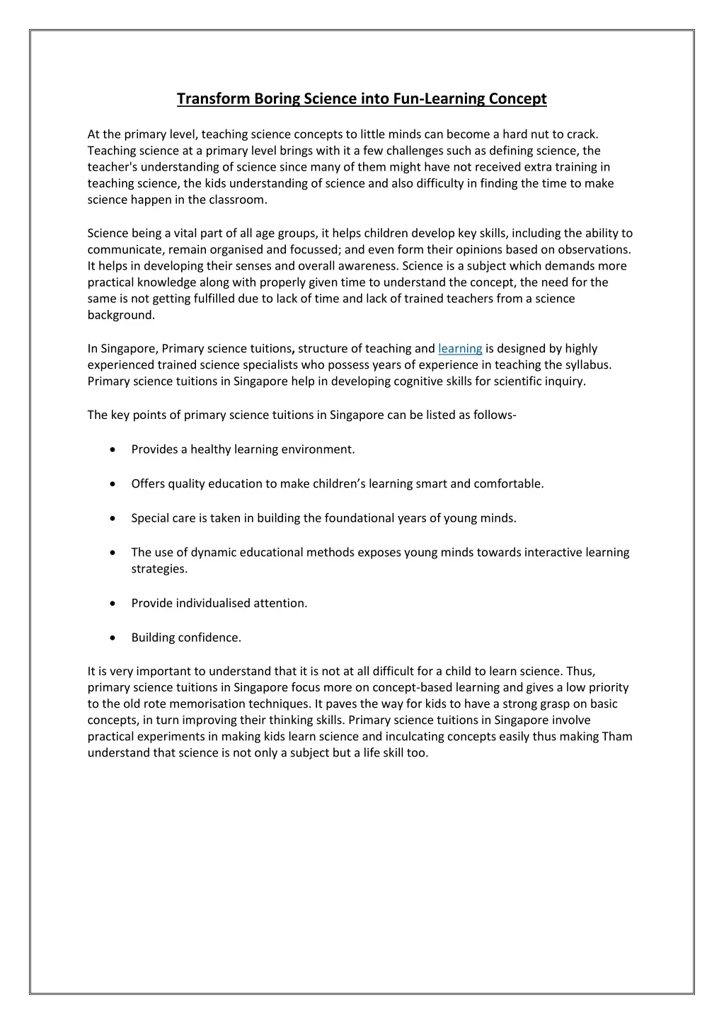 PPT - Transform Boring Science into Fun-Learning Concept PowerPoint ...