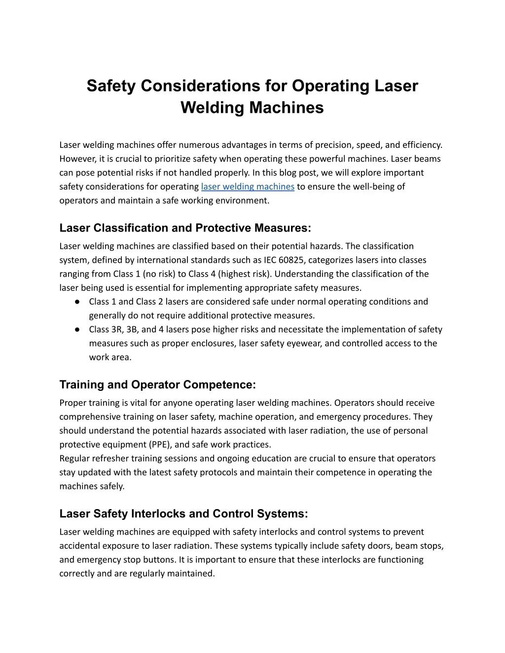 PPT - Safety Considerations for Operating Laser Welding Machines ...
