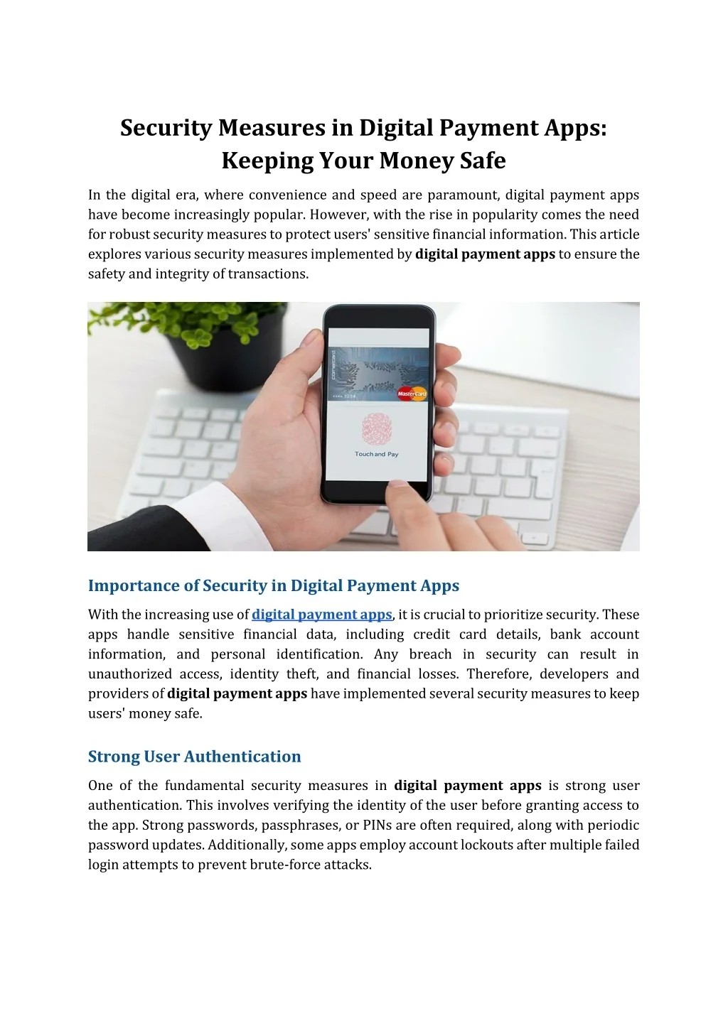 PPT - Security Measures in Digital Payment Apps: Keeping Your Money ...