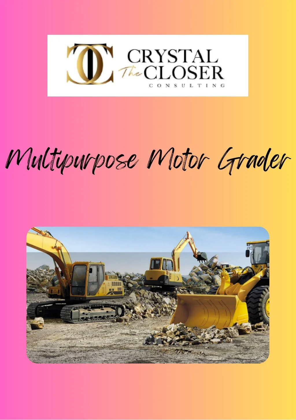 PPT - Multipurpose Motor Grader PowerPoint Presentation, free download ...