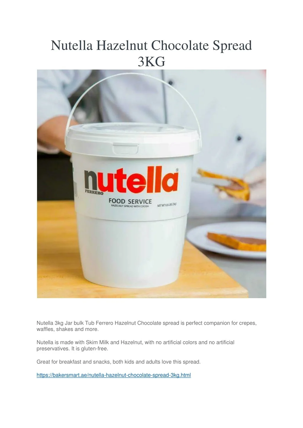 PPT - Nutella Hazelnut Chocolate Spread 3KG (1) PowerPoint Presentation ...