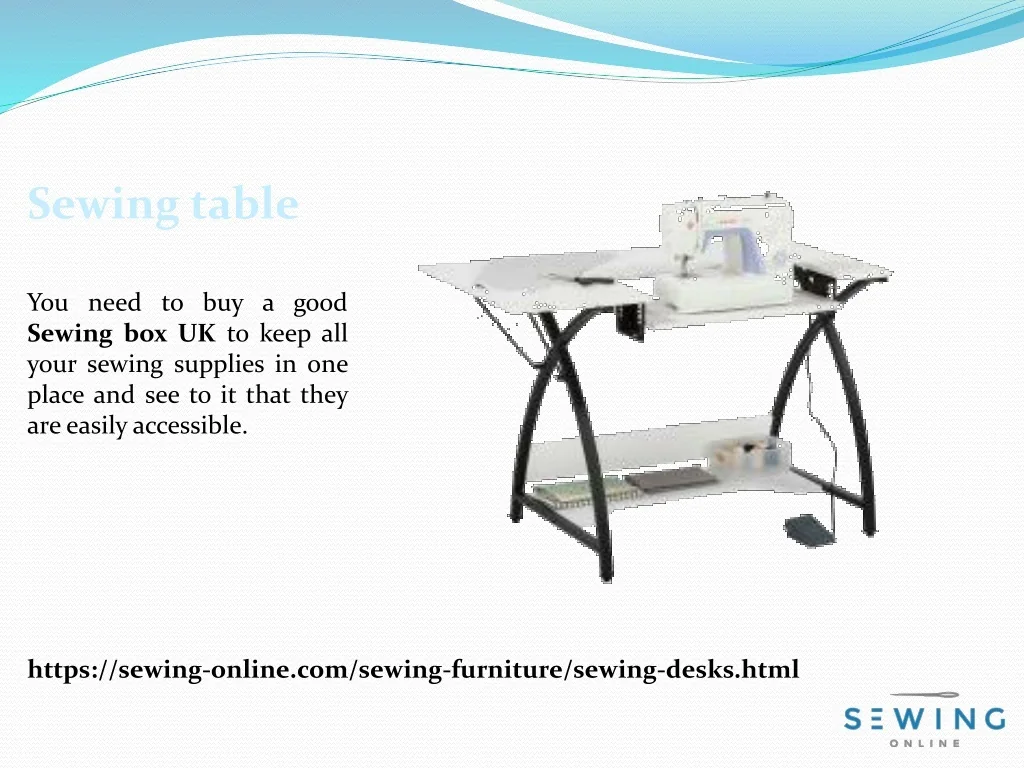 PPT - Sewing table PowerPoint Presentation, free download - ID:12330404