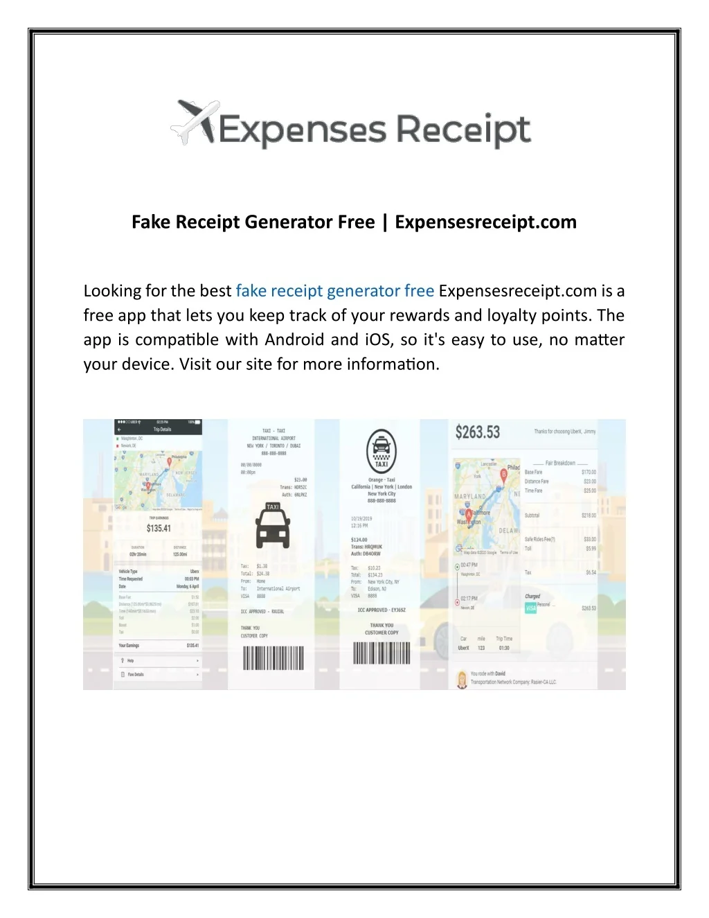 PPT - Fake Receipt Generator Free Expensesreceipt.com 04 PowerPoint ...