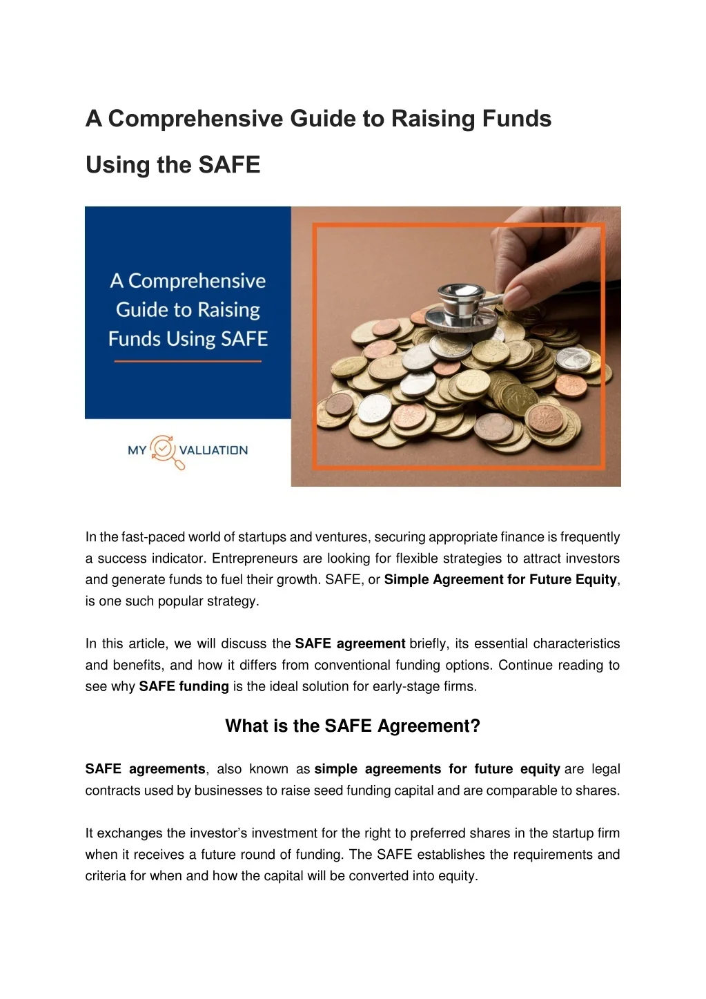PPT - A Comprehensive Guide to Raising Funds Using the SAFE PowerPoint ...