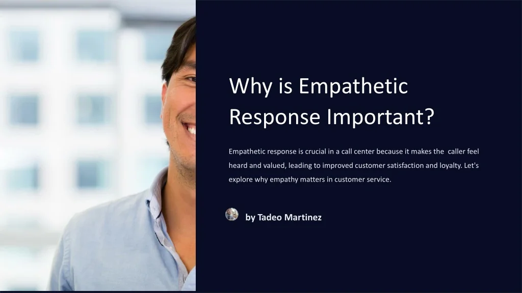 PPT - Why-is-Empathetic-Response-Important PowerPoint Presentation, free download - ID:12334916