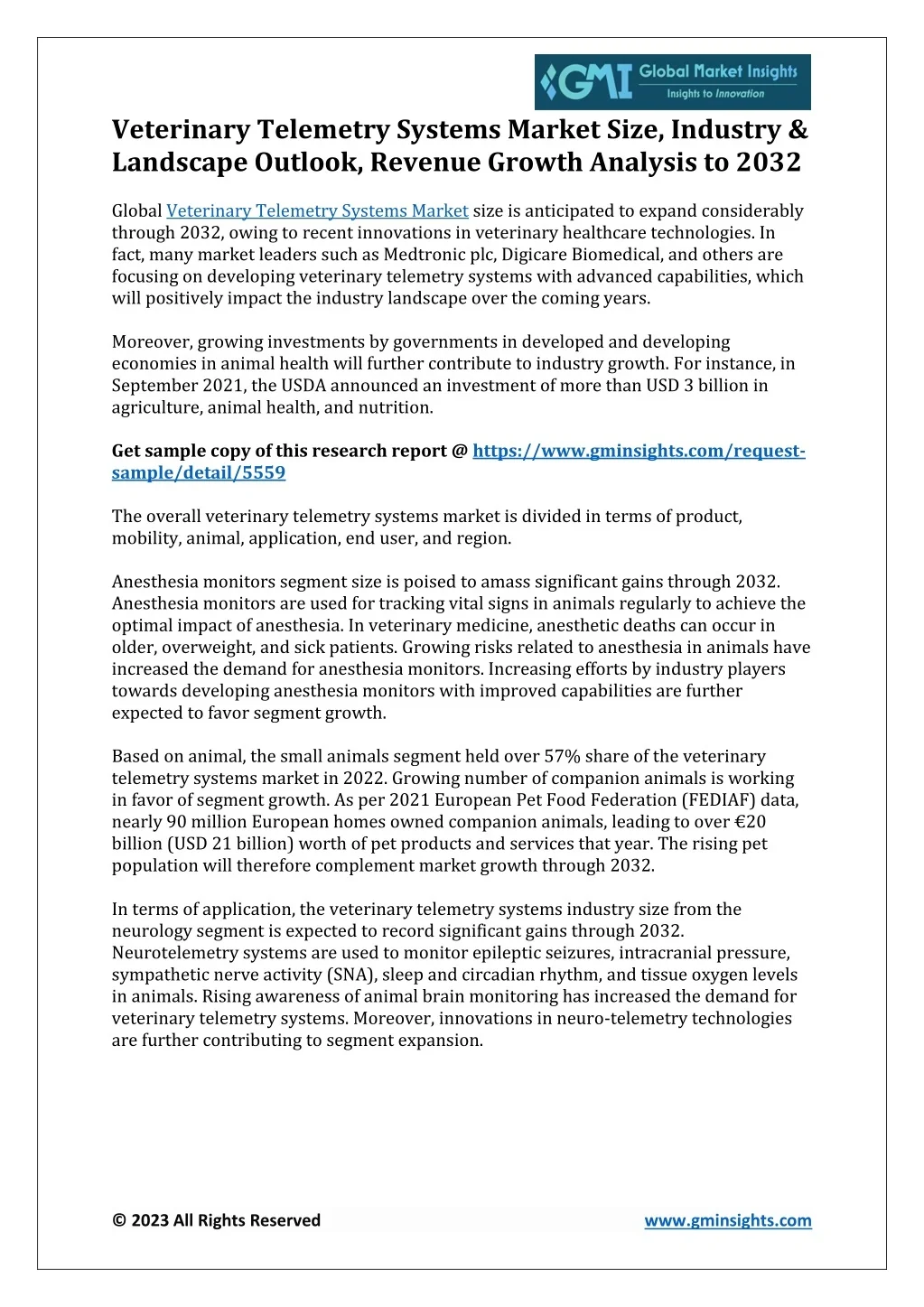 PPT - Veterinary Telemetry Systems Market PowerPoint Presentation, free ...