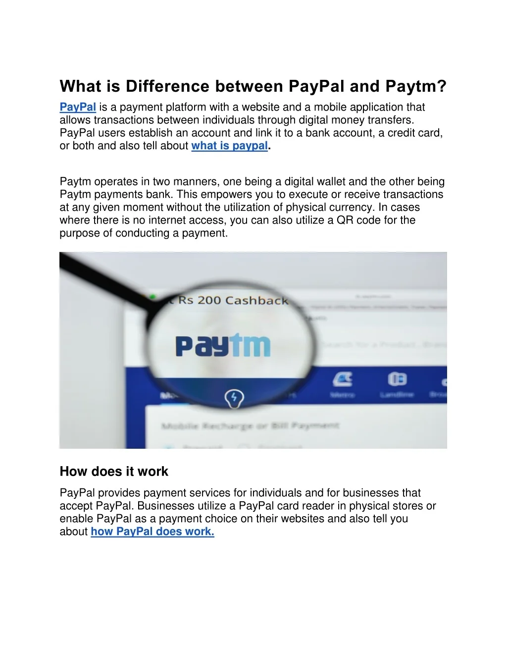 PPT - What is Difference between PayPal and Paytm PowerPoint ...