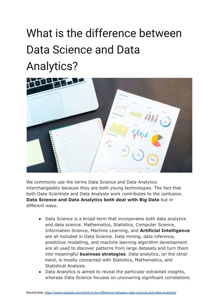 PPT What Is The Difference Between Data Science And Data Analytics PPT What Is The Difference Between Data Science And Data Analytics