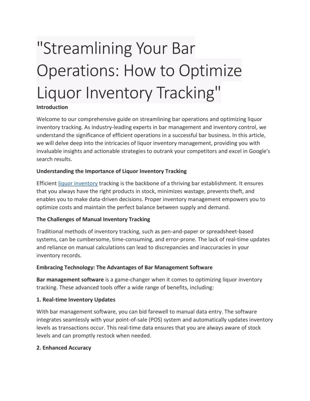 PPT - Liquor inventory control system PowerPoint Presentation, free ...