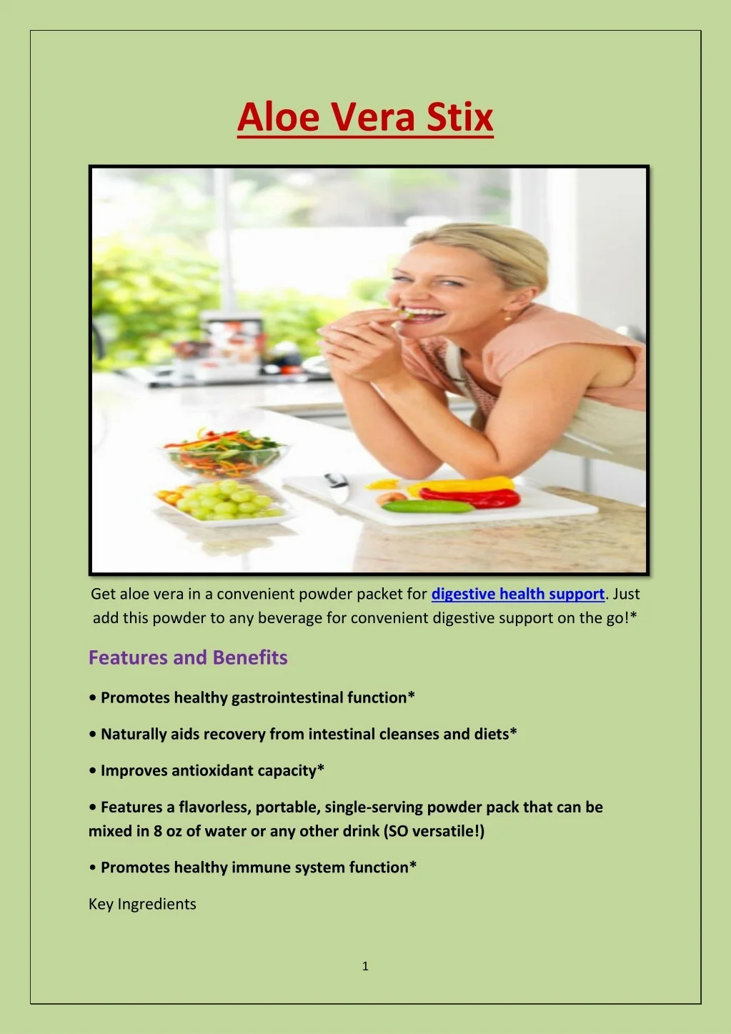 PPT - Aloe Vera Stix PowerPoint Presentation, free download - ID:12341002
