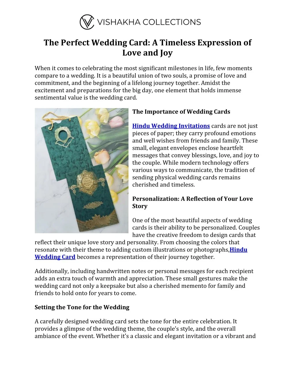 PPT - The Perfect Wedding Card A Timeless Expression of Love and Joy ...