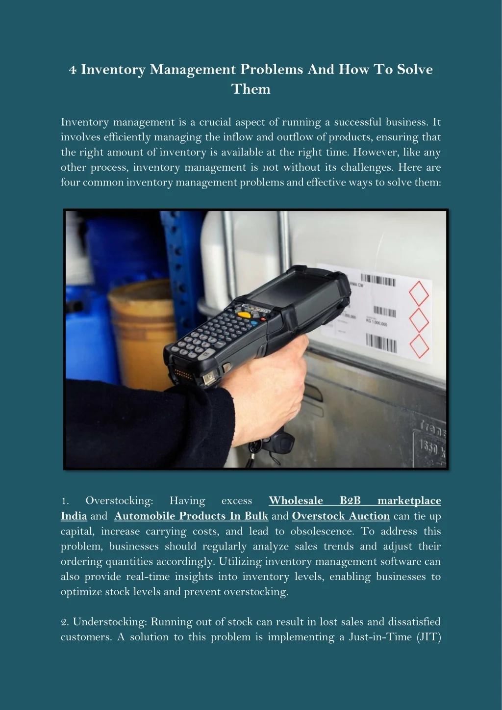 PPT - 4 Inventory Management Problems And How To Solve Them PowerPoint ...