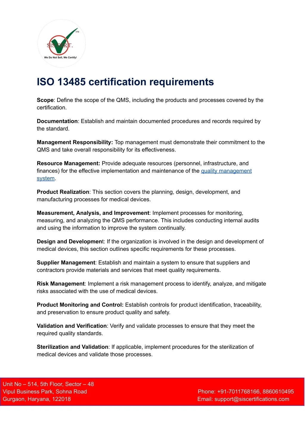 PPT - ISO 13485 certification requirements PowerPoint Presentation ...
