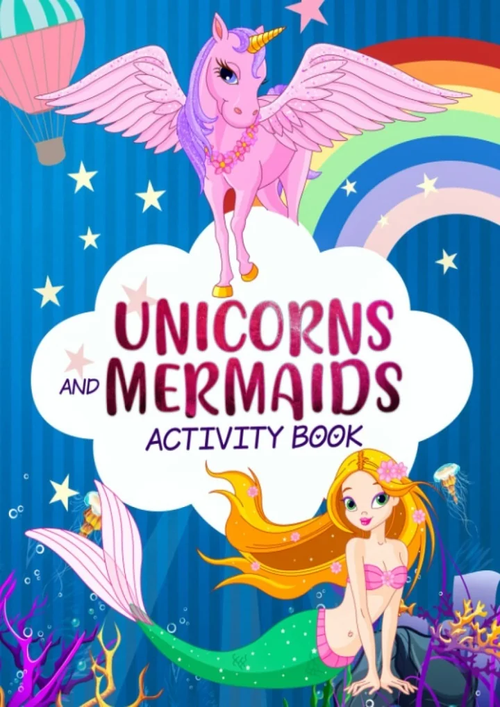 PPT - get [PDF] Download Unicorn and Mermaid Activity Book: A Cute and ...