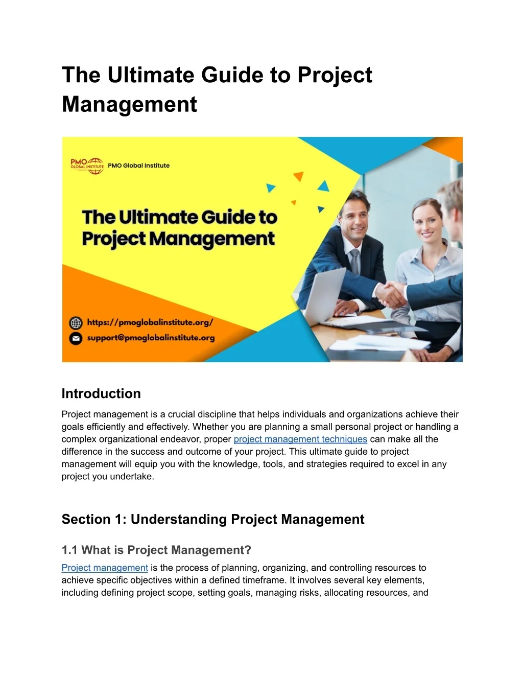 PPT - The Ultimate Guide to Project Management PowerPoint Presentation ...