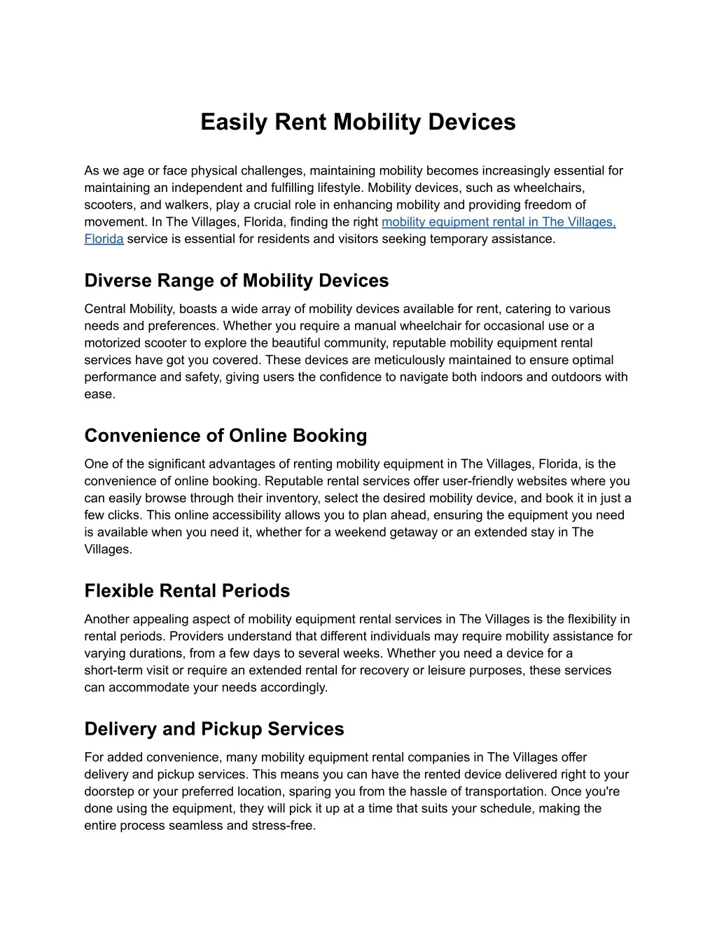 PPT - Easily Rent Mobility Devices PowerPoint Presentation, free ...