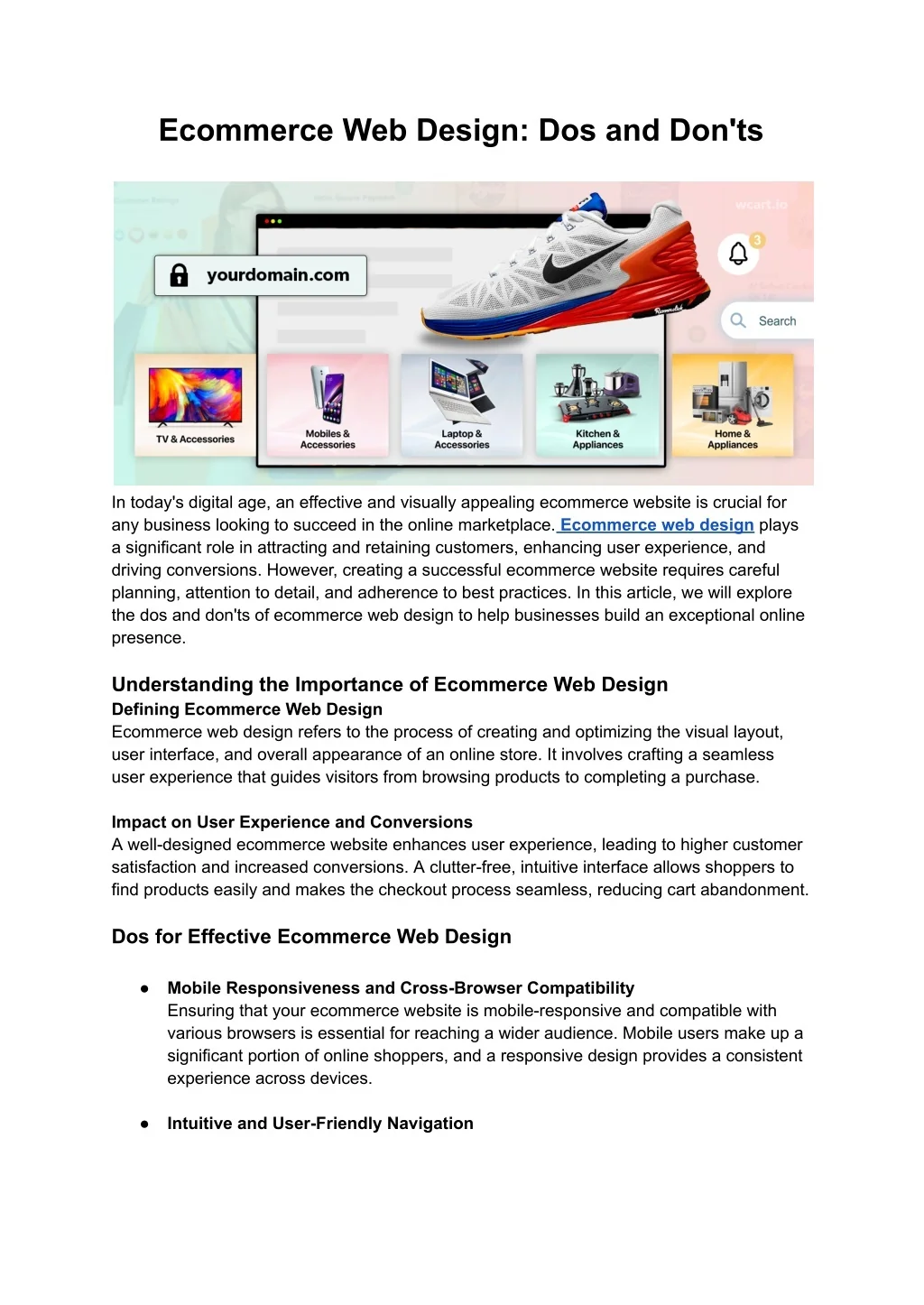 PPT - Ecommerce Web Design_ Dos and Don'ts PowerPoint Presentation ...