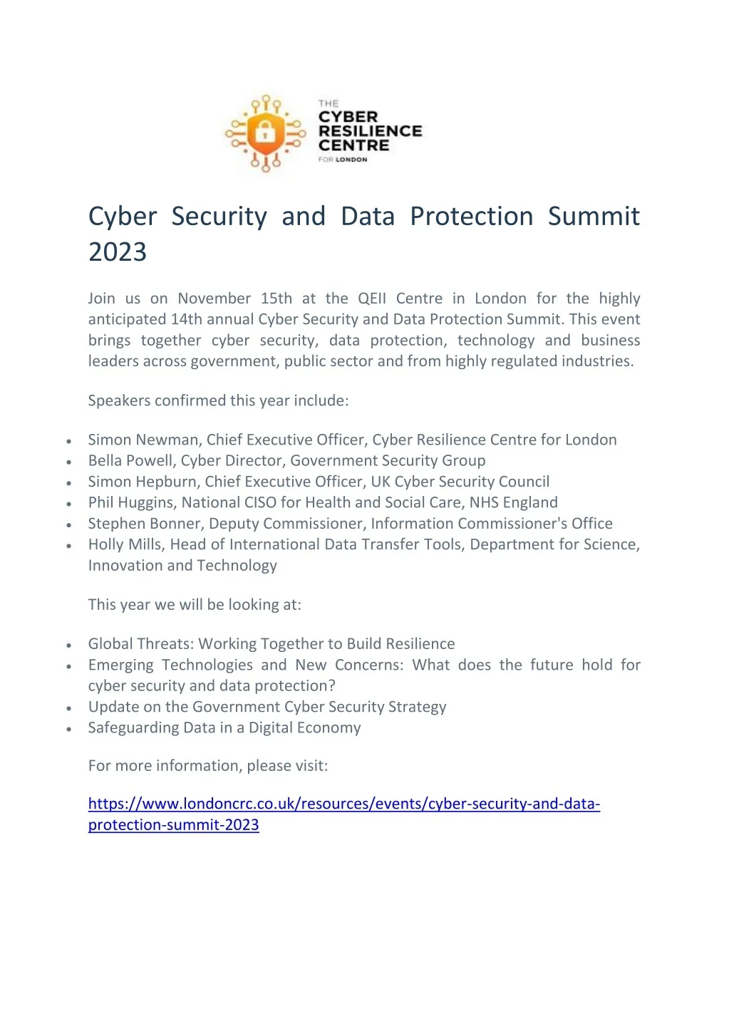 PPT - Cyber Security and Data Protection Summit 2023 - The Cyber ...