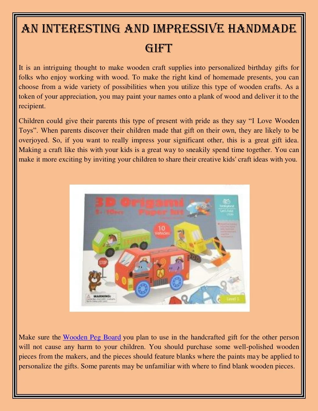 PPT - An Interesting and Impressive Handmade Gift PowerPoint ...