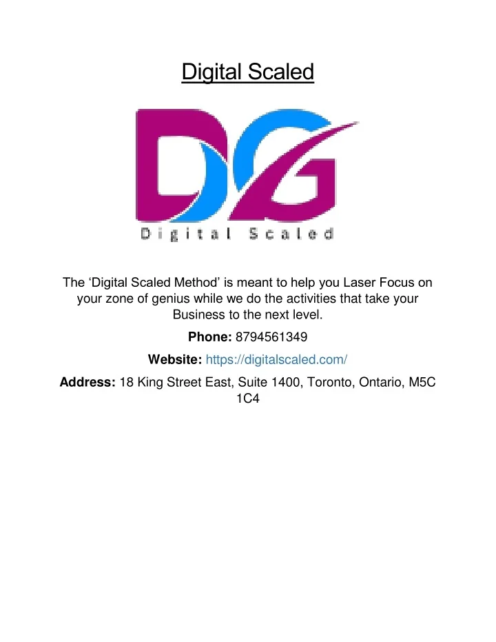 PPT - Digital Scaled PowerPoint Presentation, free download - ID:12350269