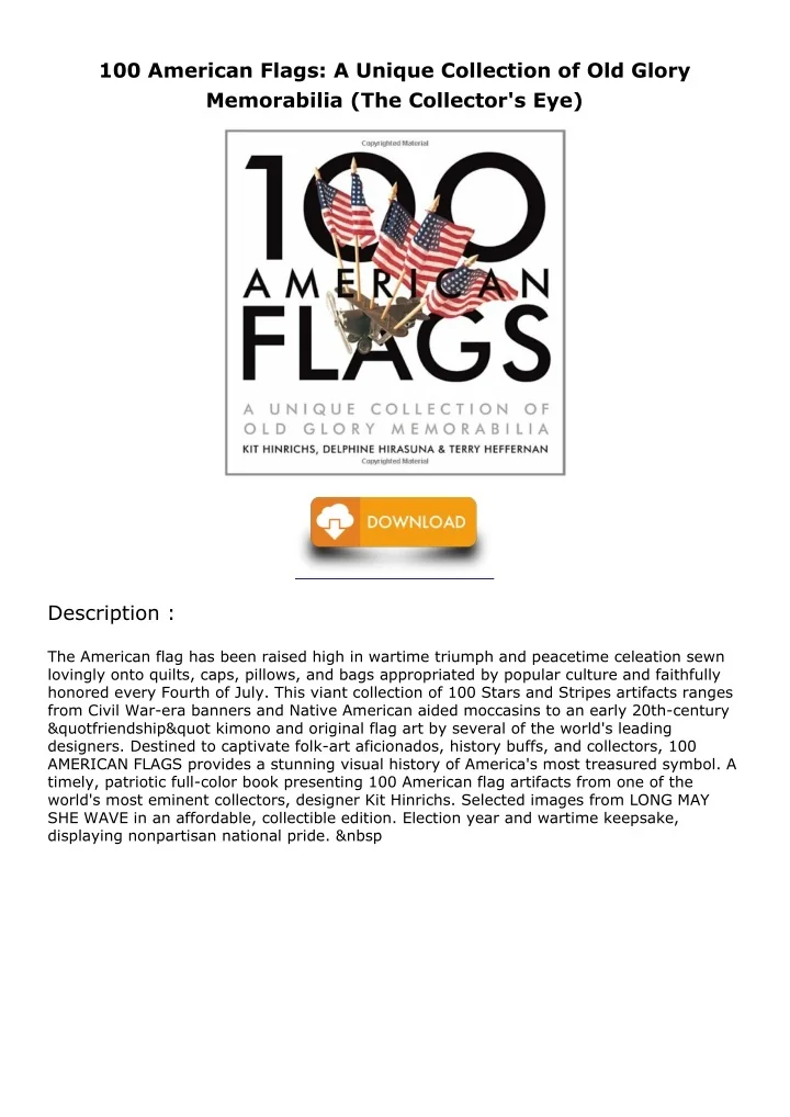 PPT - get [PDF] Download 100 American Flags: A Unique Collection of Old ...