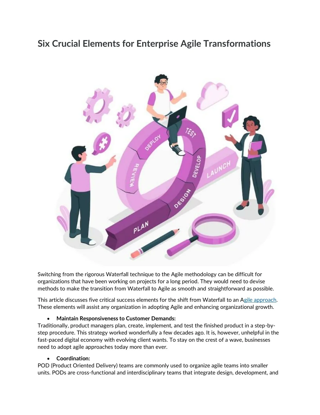 PPT - Six Crucial Elements for Enterprise Agile Transformations ...
