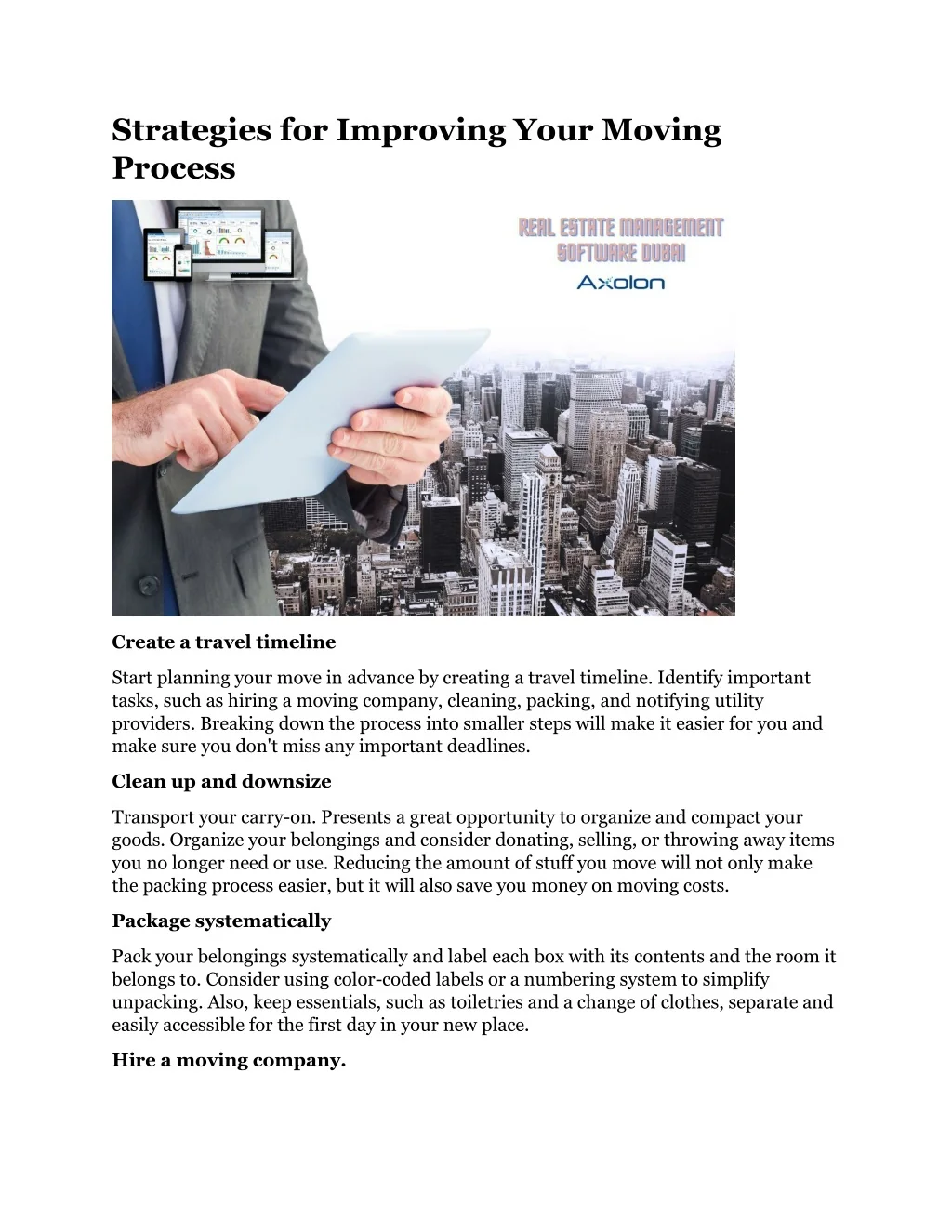 PPT - Strategies for Improving Your Moving Process PowerPoint ...