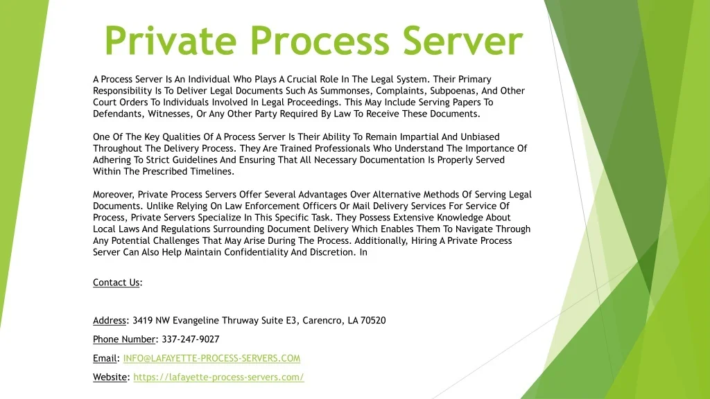 PPT - Private Process Server PowerPoint Presentation, free download ...