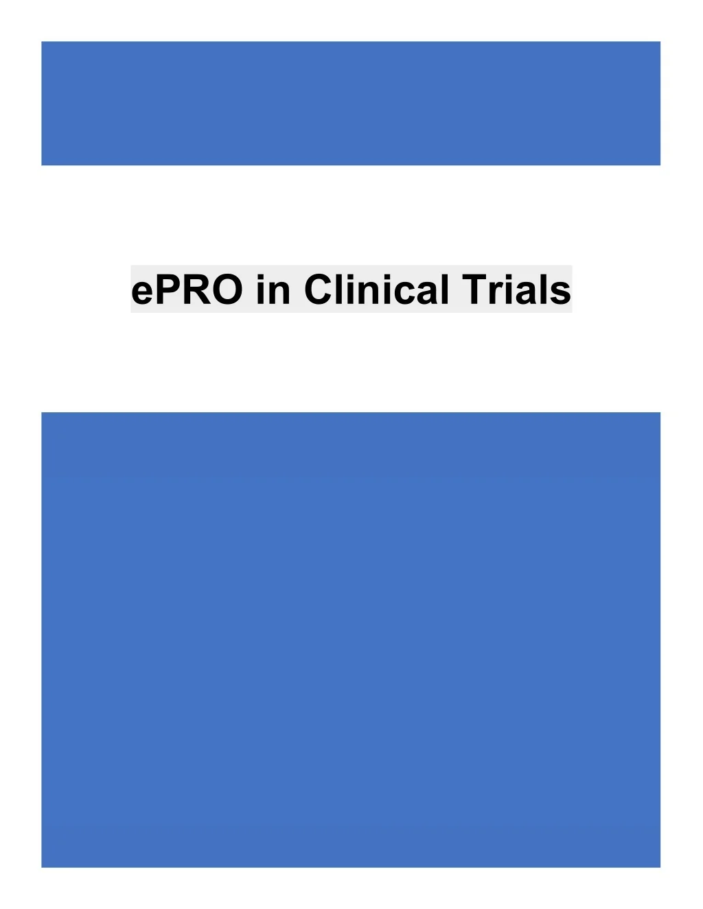 PPT - ePRO clinical trials PowerPoint Presentation, free download - ID ...