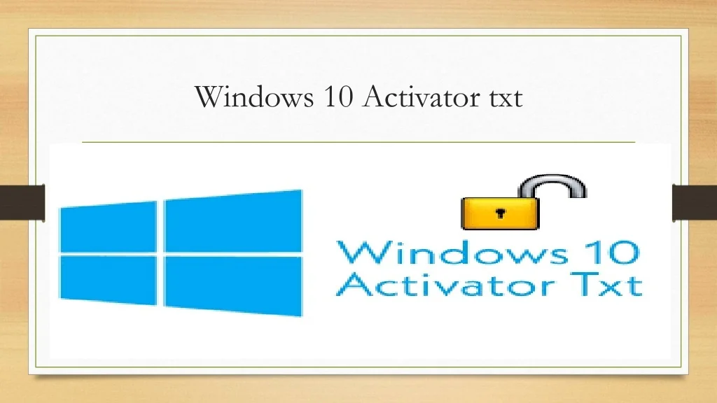 PPT - Windows 10 Activator txt PowerPoint Presentation, free download ...