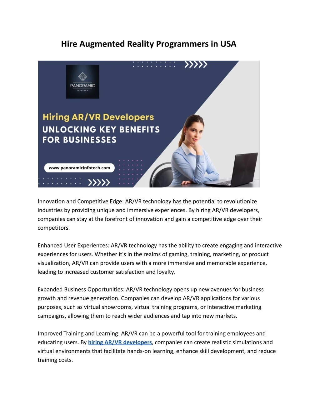 PPT - Hire Augmented Reality Programmers in USA PowerPoint Presentation - ID:12360651