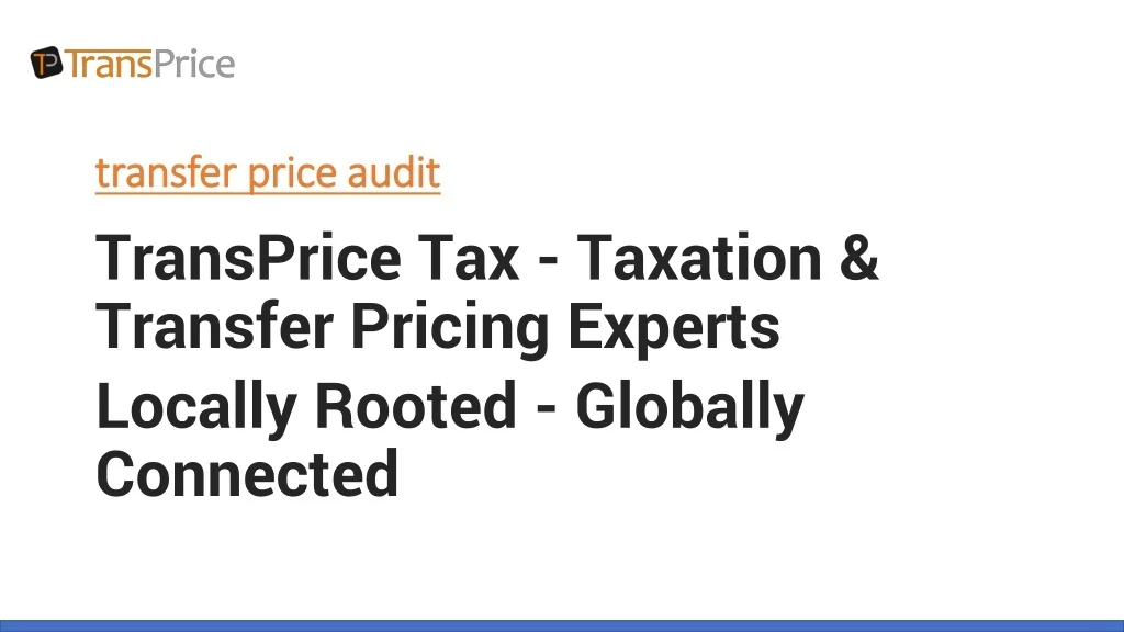 PPT - transfer price audit PowerPoint Presentation, free download - ID ...