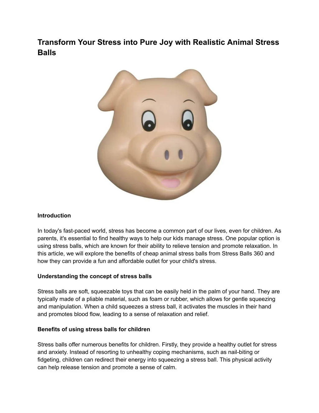 PPT - Transform Your Stress into Pure Joy with Realistic Animal Stress ...