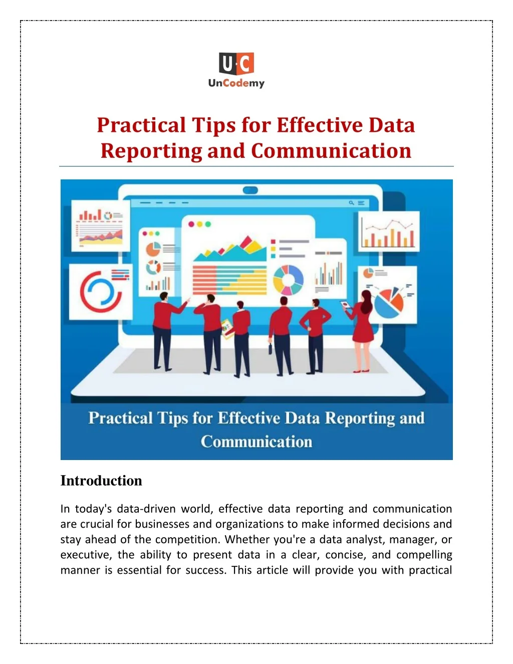 PPT - Practical Tips for Effective Data Reporting and Communication ...